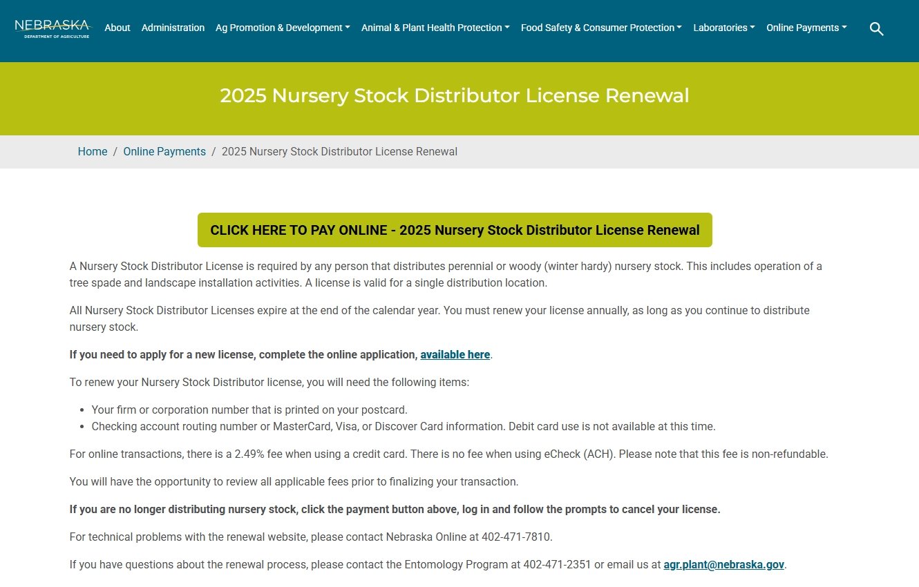 Landscaping License Requirements In Nebraska